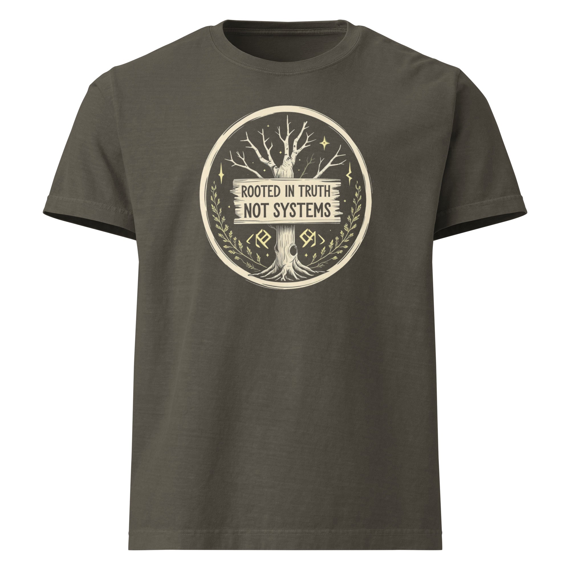 Rules in Truths, Not Systems Unisex oversized t-shirt – TEACH PEACE PROJECT